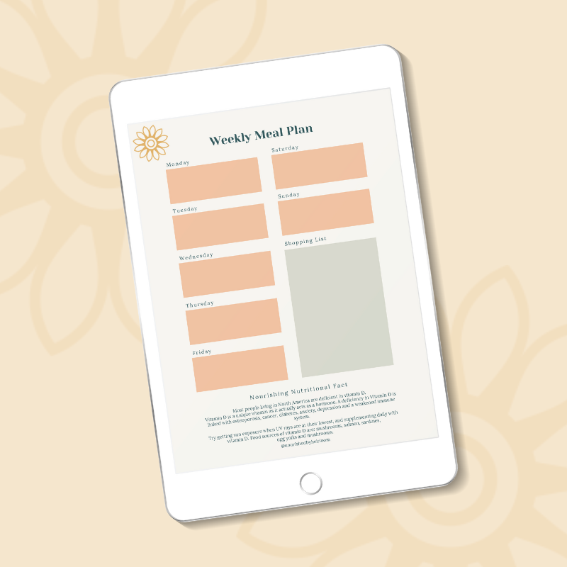 The 52 Week Digital Meal Planner – Nourished By Heirloom